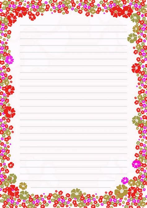 Лист в линейку а4 распечатать с рамкой