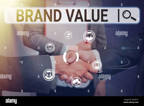 Inspiration Showing Sign Brand Value Concept Meaning Company Generates