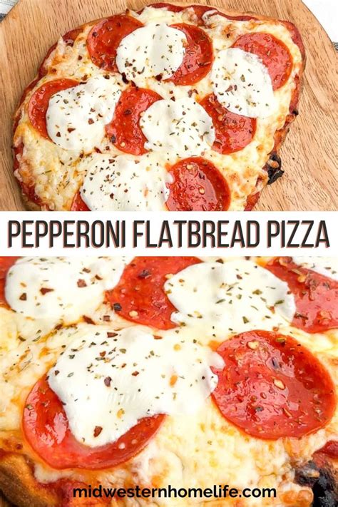 Fast And Easy Pepperoni Flatbread