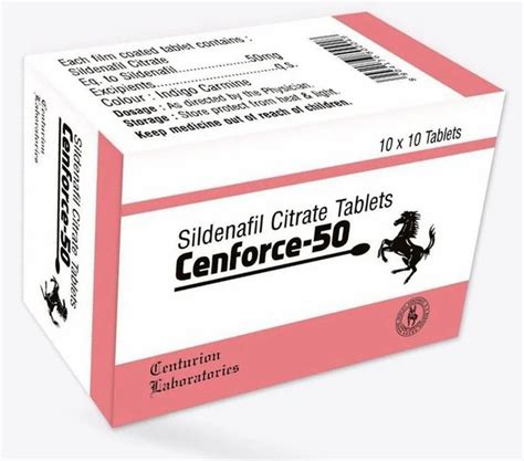 Cenforce 50mg Sildenafil Citrate Tablets At ₹ 14strip Of 10 Tablets