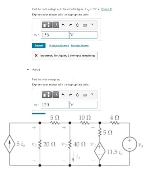 Solved Find The Node Voltage V1 ﻿in The Circuit In Figure