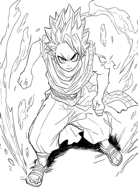Natsu Dragneel Coloring Pages