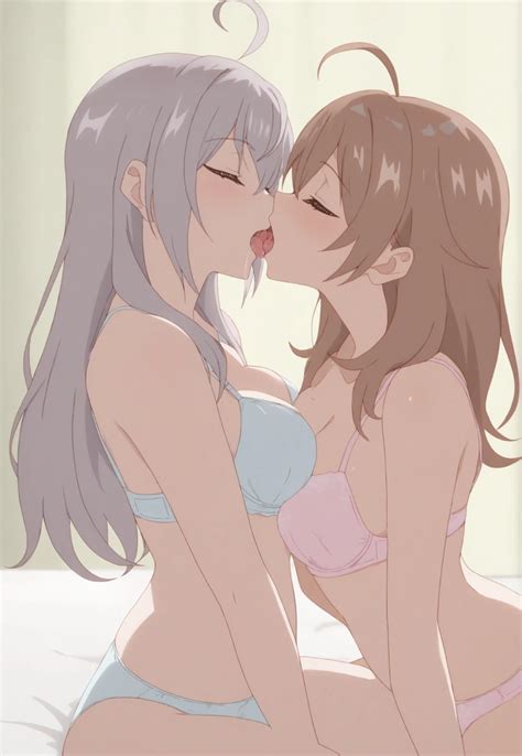 Rule 34 Ai Generated Alisa Mikhailovna Kujou Blush Breast Press Brown Hair Cleavage Closed