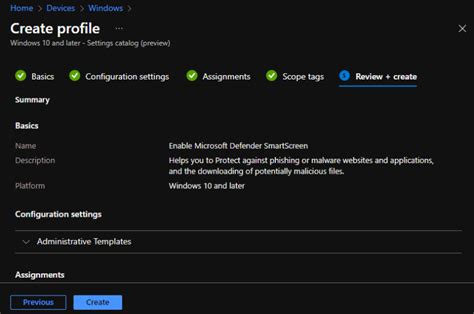configure microsoft defender smartscreen using intune htmd blog
