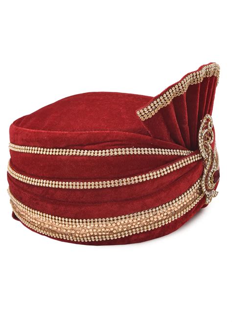 Buy Attractive Maroon Safa Online In India Manyavar Safa For Men