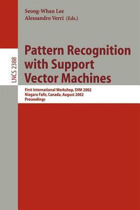 pattern recognition with support vector machines 9783540440161 jens