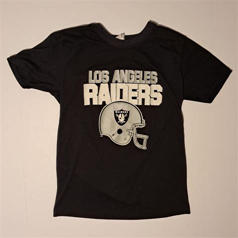Vintage 80s90s Los Angeles Raiders Nfl Black Single Depop