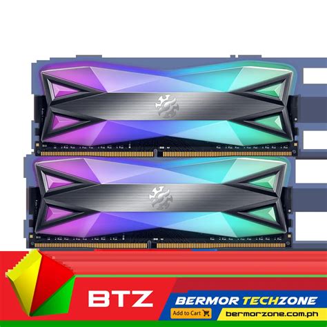 Adata XPG SPECTRIX D G GB X GB DDR RGB Tungsten Gray U DIMM Desktop Memory Bermor