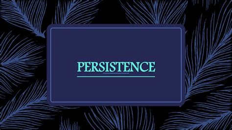 Persistence Pptx