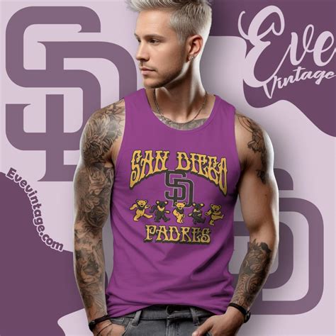 Dancing Bears San Diego Padres Grateful Dead Shirt Eve Vintage