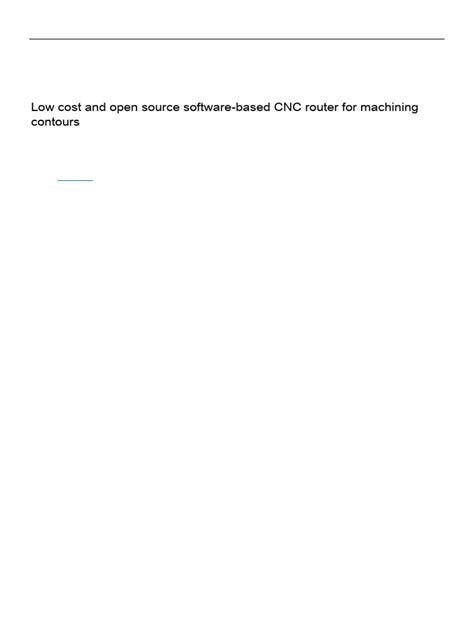 Low Cost And Open Source Software Based Cnc Router Pdf Arduino Numerical Control