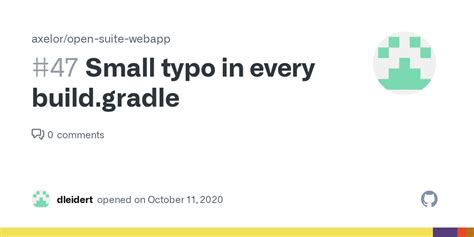 small typo in every build gradle · issue 47 · axelor open suite webapp