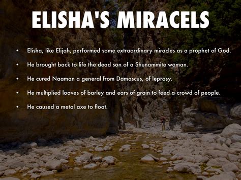 Elisha The Prophet Miracles