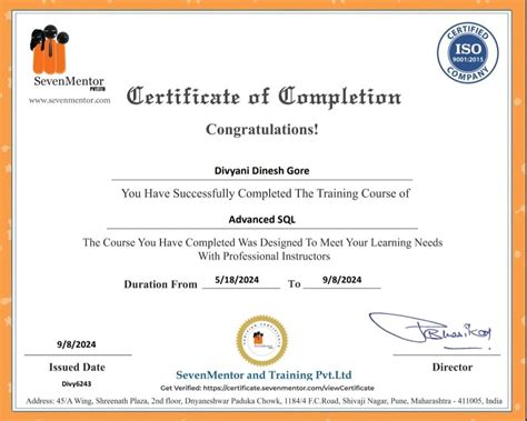 Sevenmentor Pvt Ltd On Linkedin Sql Sevenmentor Database