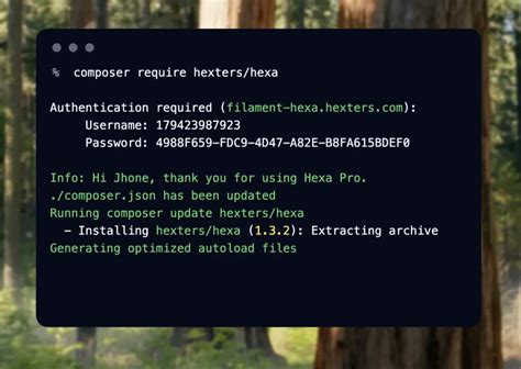 Installing Composer Packages Hexters