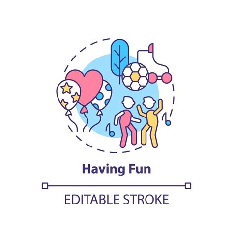 Having Fun Concept Icon 2498316 Vector Art At Vecteezy