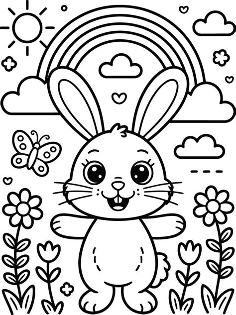 Bunny Coloring Page Bunny Coloring Pages Easter Bunny