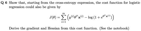 Solved Show That Starting From The Cross Entropy Chegg
