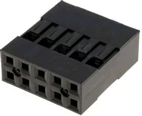 BLD-10 (DS1071 - 2x5), Гнездо на кабель 2х5 с контактами 2.54мм ...