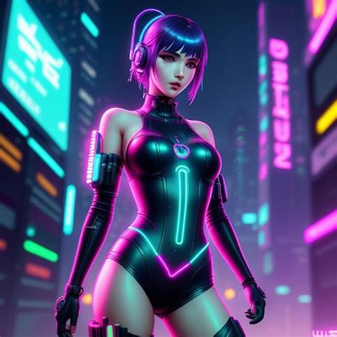 Premium Ai Image A Hues Humanoid Robot Made With Futuristic Weapons