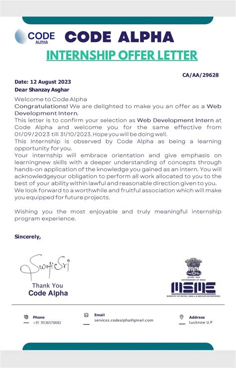 Shanzay Asghar On Linkedin Codealpha Webdevelopmentinternship