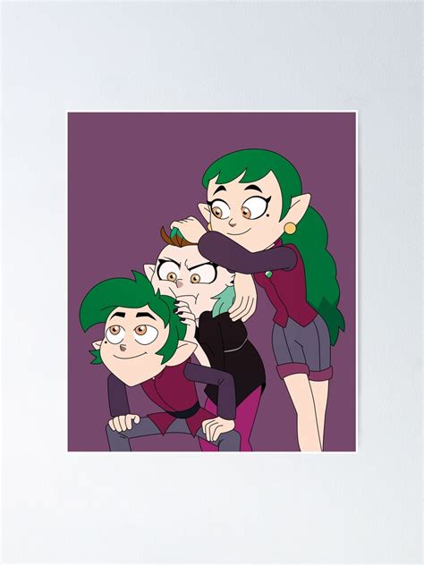 Amity Emira And Edric The Owl House Poster By Artnchfck Redbubble