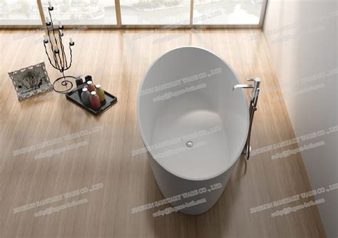 White Matt Solid Surface Spa Bathtub
