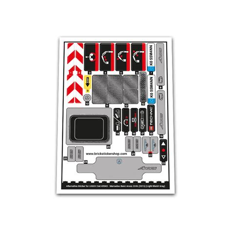 Lego Sticker High Quality Replacement Brickstickershop