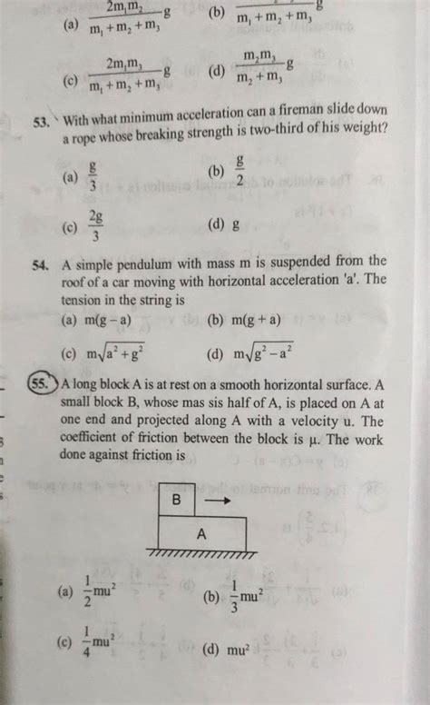 a long block a is at rest on a smooth horizontal surface a small block b