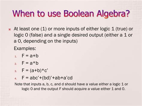 Ppt Boolean Algebra Powerpoint Presentation Free Download Id4845690