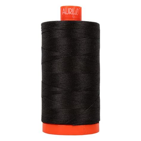 50wt Aurifil Very Dark Grey 100 Cotton Mako Thread Aurifil Mk50