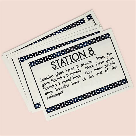 my math resources adding integers task cards