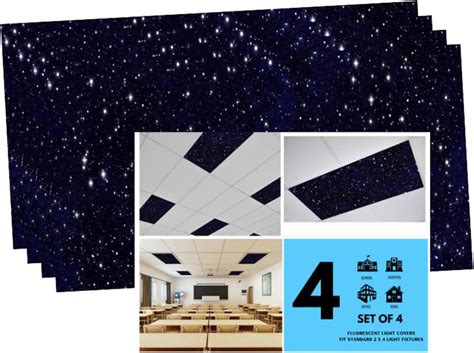 Fluorescent Light Diffuser Film Shademagic 4 Pack Fluorescent