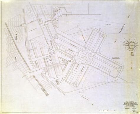 Architectural Plan San Francisco International Airport Sfo Sfo Museum
