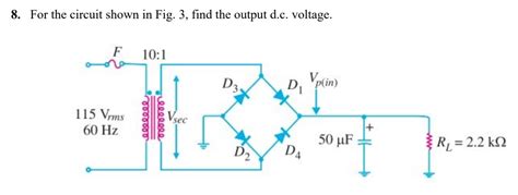 Solved For The Circuit Shown In Fig Find The Output D C Chegg