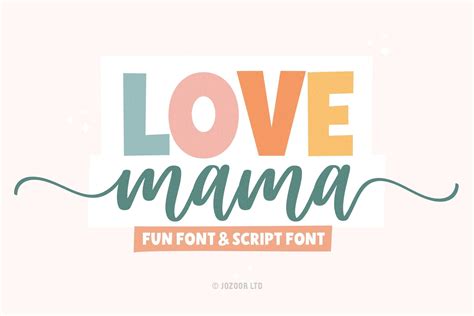Love Mama Script Font Duo Font Canyon