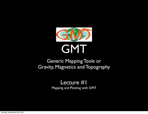 gmt 1 mapping and plotting