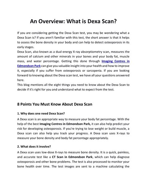Ppt An Overview What Is Dexa Scan Powerpoint Presentation Free
