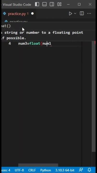 Explicit Type Conversion From Int To Float Python Code Pythonforbeginners Youtube