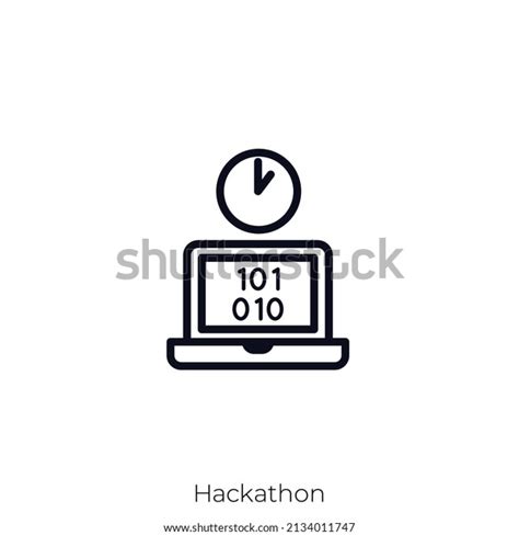 Hackathon Icon Outline Style Icon Design Stock Vector Royalty Free 2134011747 Shutterstock