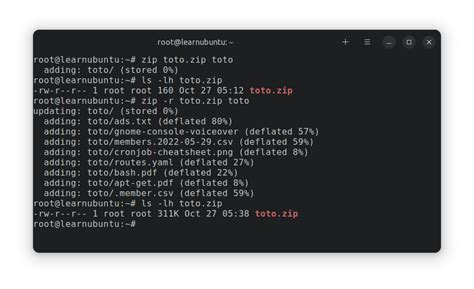 Zip A Folder In Ubuntu Command Line