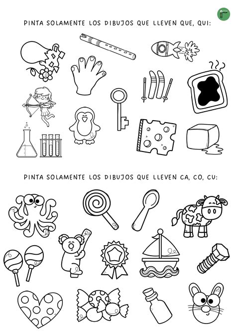 Geniales Fichas De Ortografía Letras C Y Qpage 0006 Actividades De
