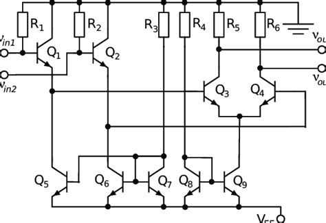 Schematic Of The Differential Amplifier Designed In 035 μm Sige Bicmos
