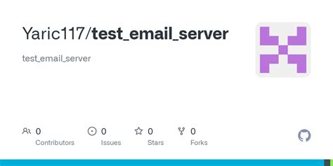 github yaric117 test email server test email server
