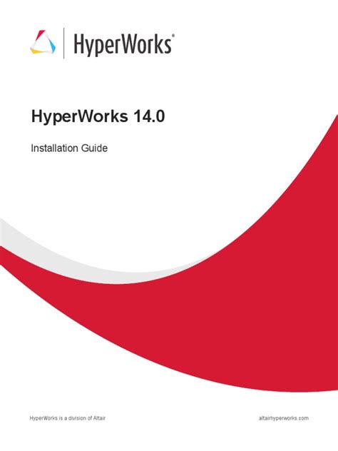 hyperworks 14 0 installation guide pdf pdf installation computer