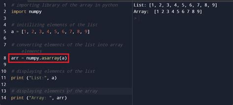 Convert Python List To Numpy Arrays Online Tutorials Library List