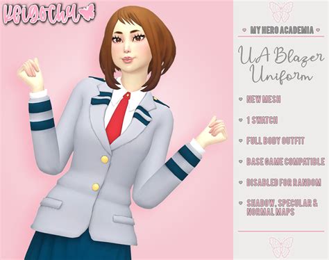 Ua Blazer Uniform ♥ Mha Cc From Me Its More Likely Than You Think I