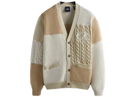 Kith Patchwork Knit Cardigan Durum Mens Ss23 Us
