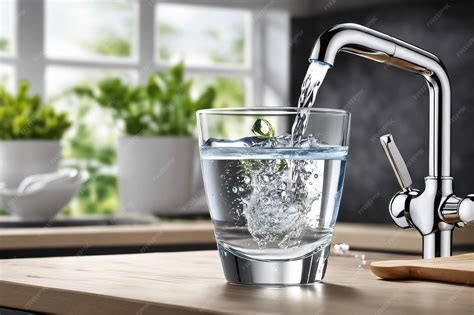 Premium Photo Kitchen Water Source Fill A Cup With Clean Tap Water