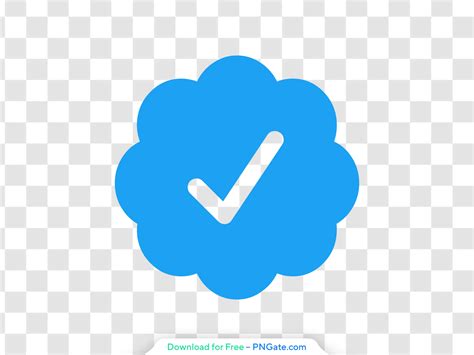 Twitter Verified Badge Icon Blue Checkmark Symbol Free Png Pngate
